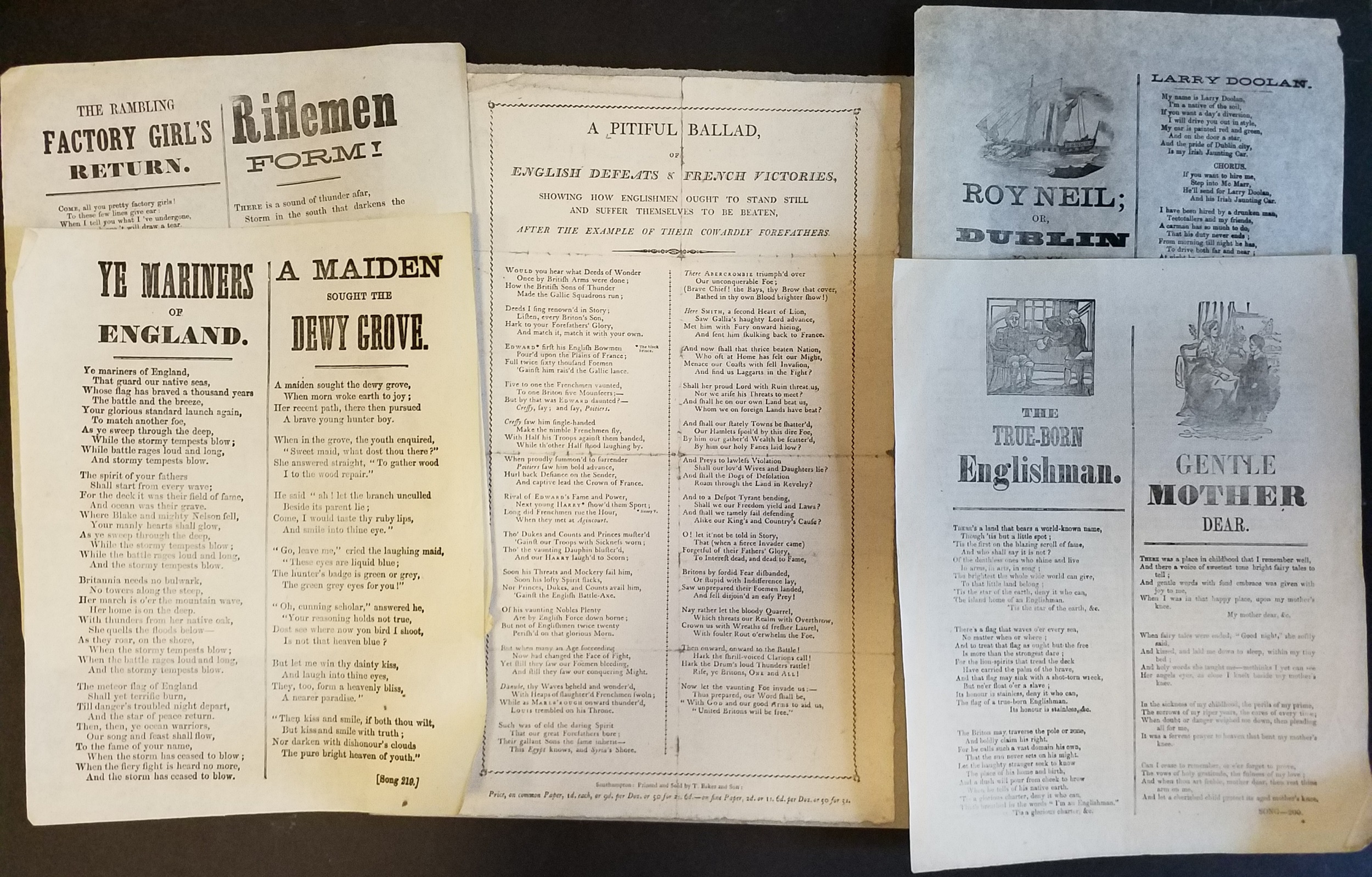 Lot 360 - 19th-Century Ephemera. A collection of