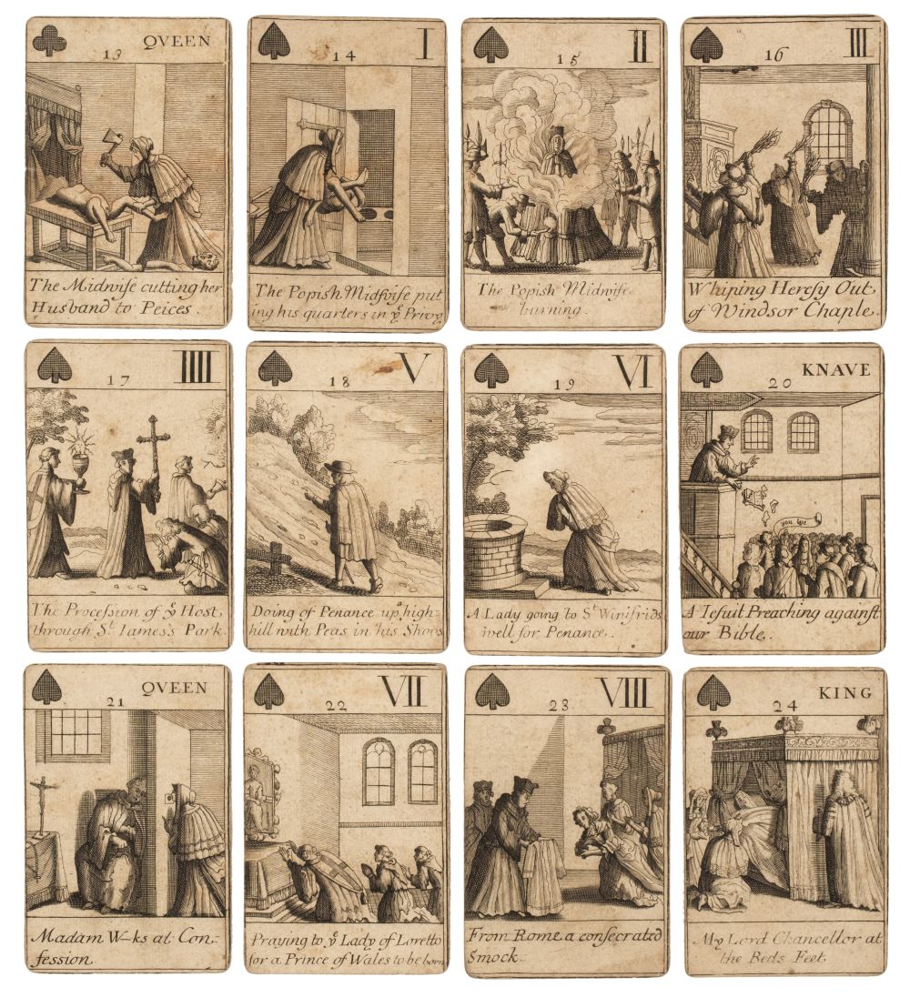 Lot 328 - Politico-historical playing cards. Orange