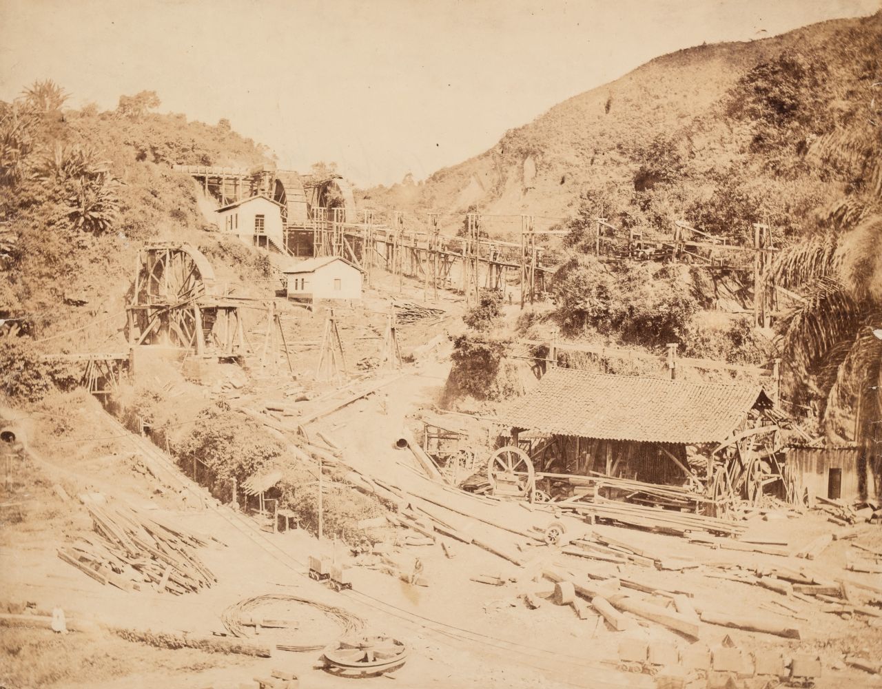 Lot 9 - Brazil. An album of 40 photographs of Morro