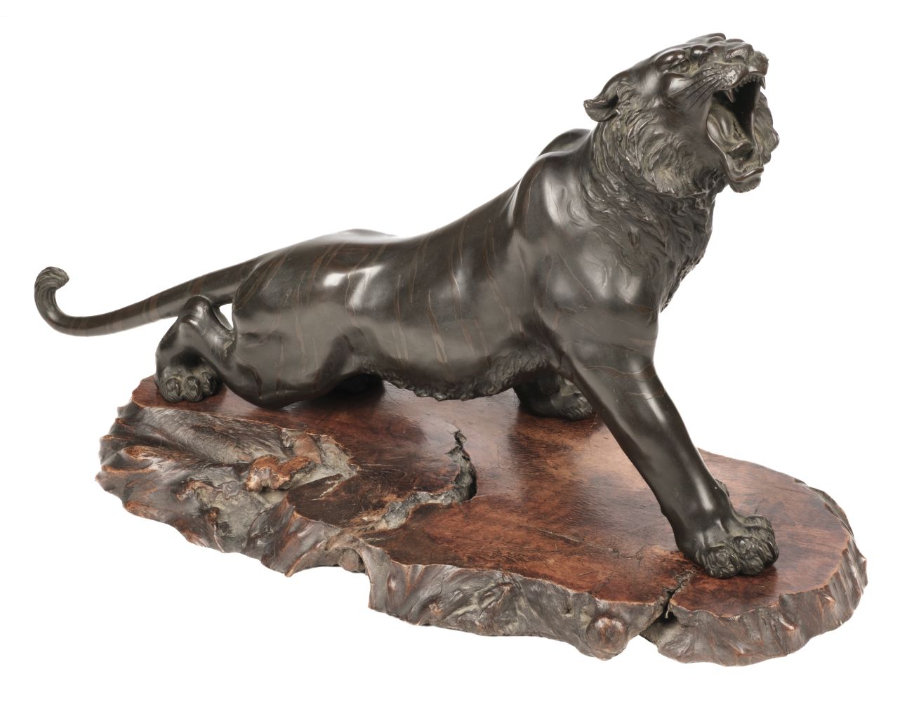 Lot 45 - Bronze Tiger. A fine Japanese bronze tiger,