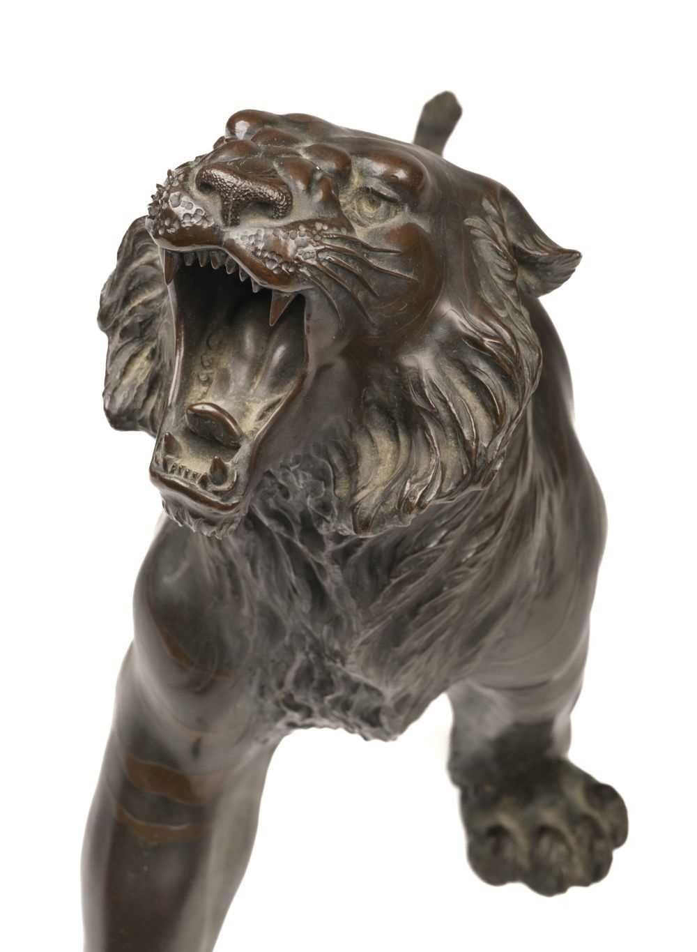 Lot 45 - Bronze Tiger. A fine Japanese bronze tiger,