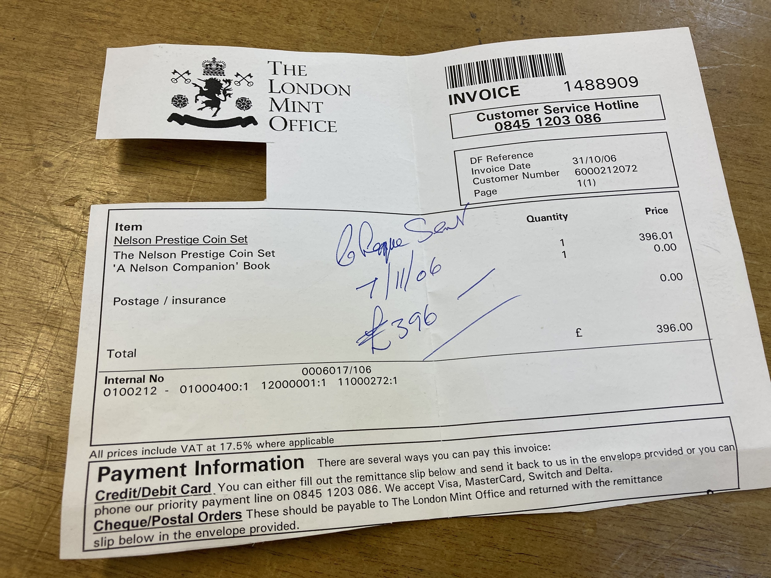 Lot 26 - Nelson, Coin Set from The London Mint Office