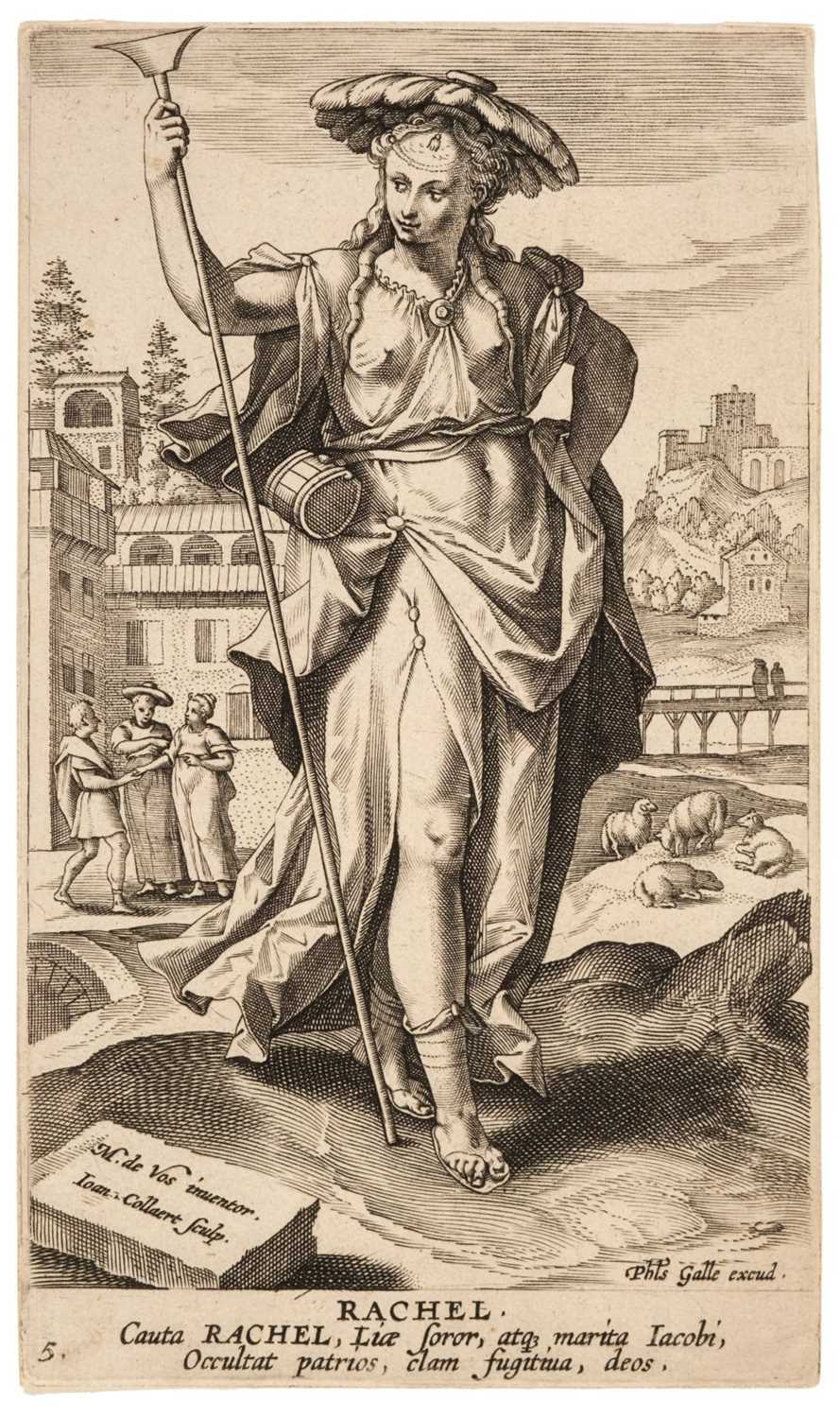 Lot 210 - Collaert (Jan or Hans, 1566-1628). Rachel,