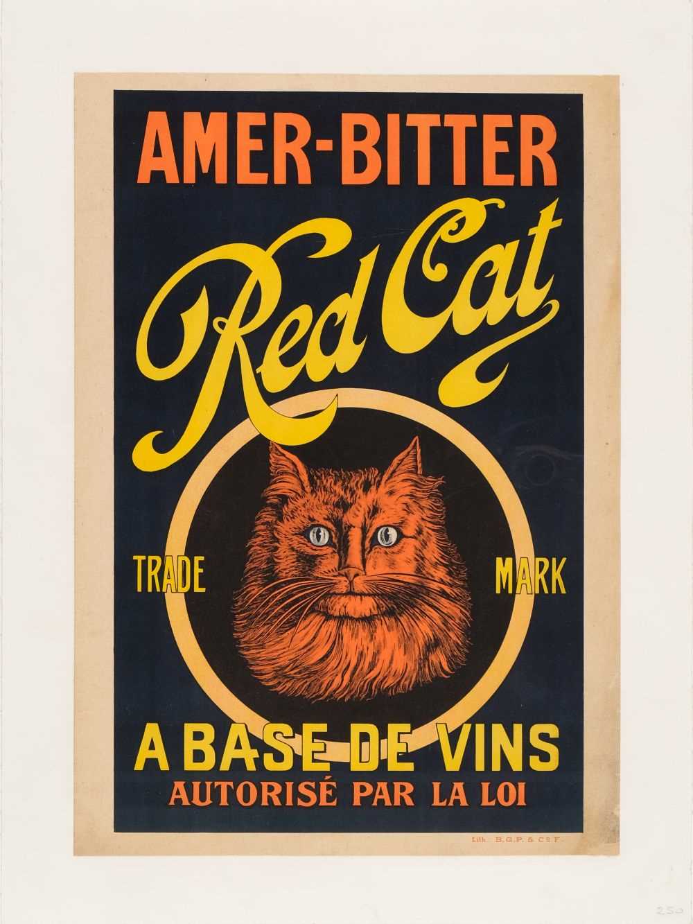 Lot 388 - Food & Drink Advertising Posters. Red Cat