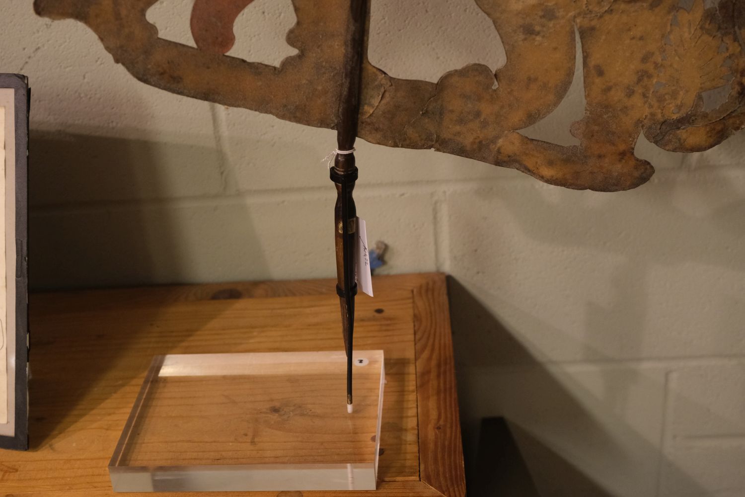 Lot 113 - Shadow puppet. An elephant shadow puppet,