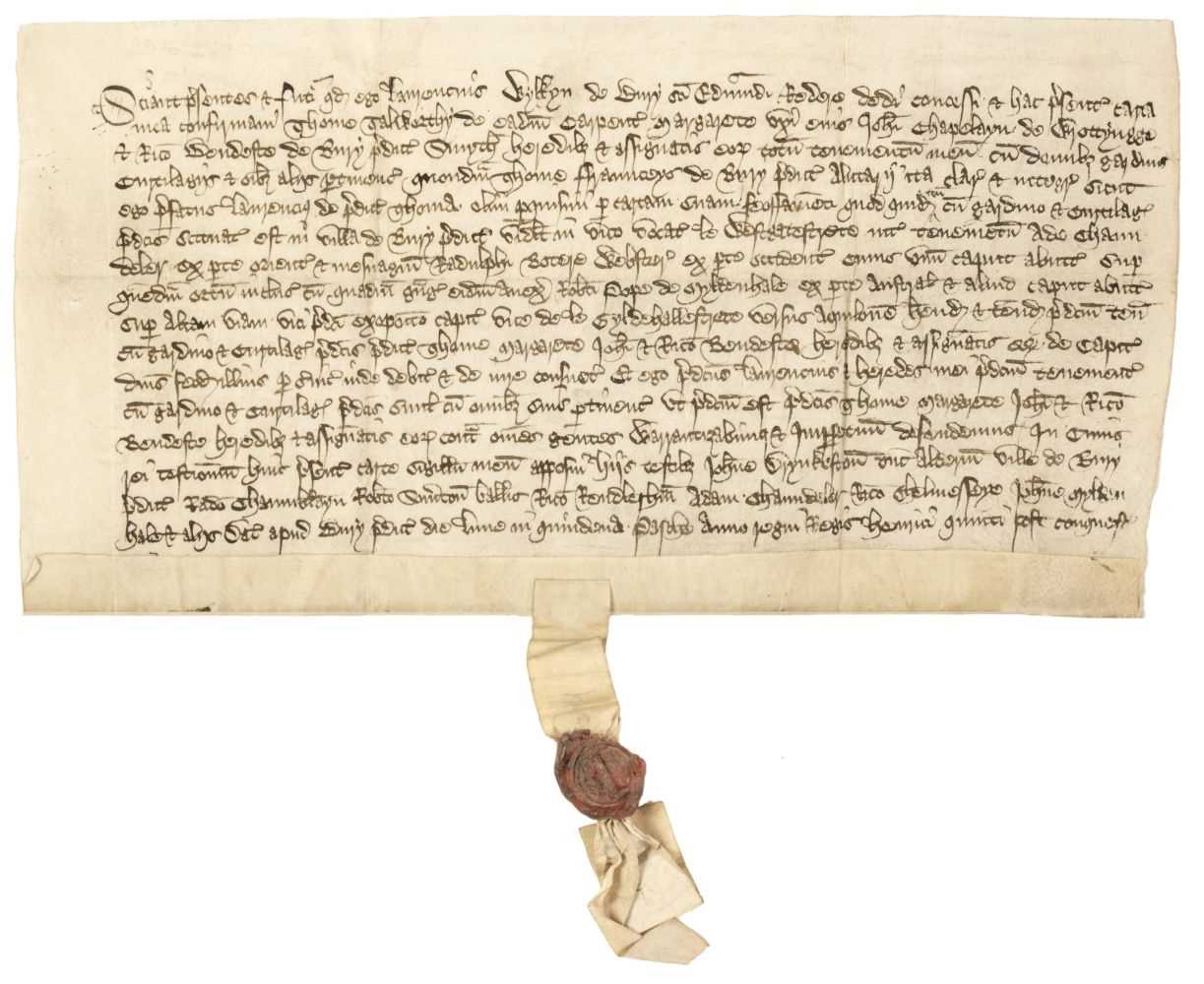 Lot 264 - Medieval Suffolk Deeds. Grant relating to