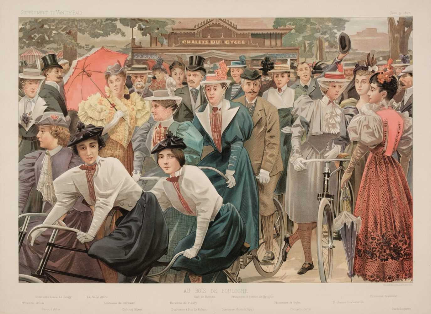 Lot 176 - Vanity Fair. A collection of 17 'double-page'