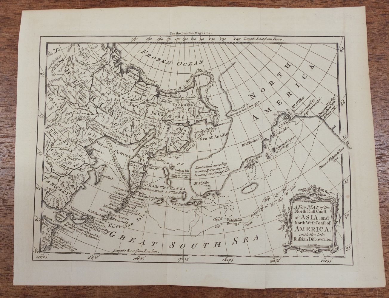 Lot 225 - North America. Lodge (James), Chart and Plan