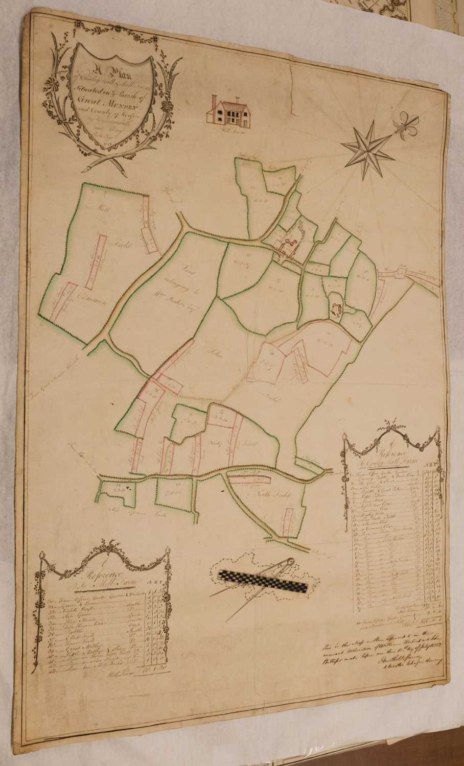 Lot 112 - Manuscript Estate Plan. A Plan of Cowley