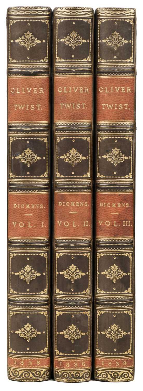 Lot 279 - Dickens (Charles). Oliver Twist, 3 volumes,