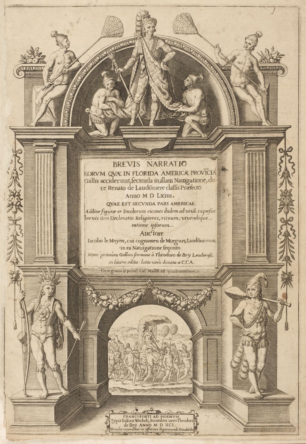 Lot 4 - De Bry (Theodore). Brevis Narratio, Frankfurt: