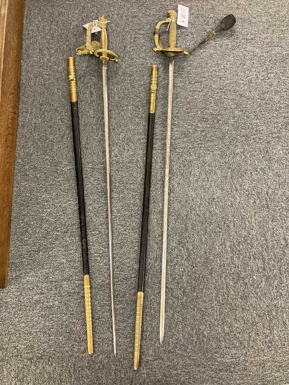 Lot 351 - Court Swords. Two Victorian court swords