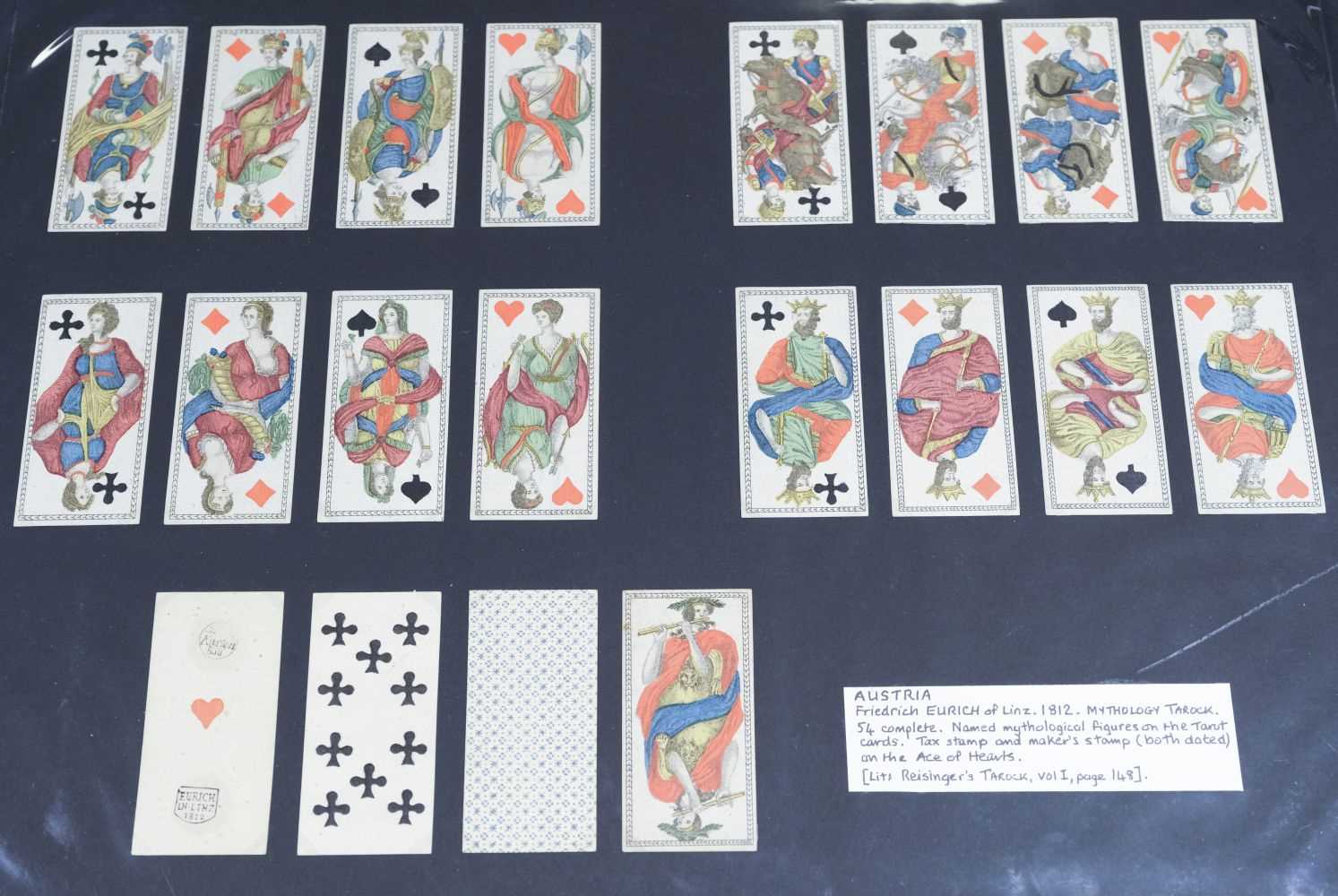 Lot 329 - Austrian Mythological Tarock. A deck of