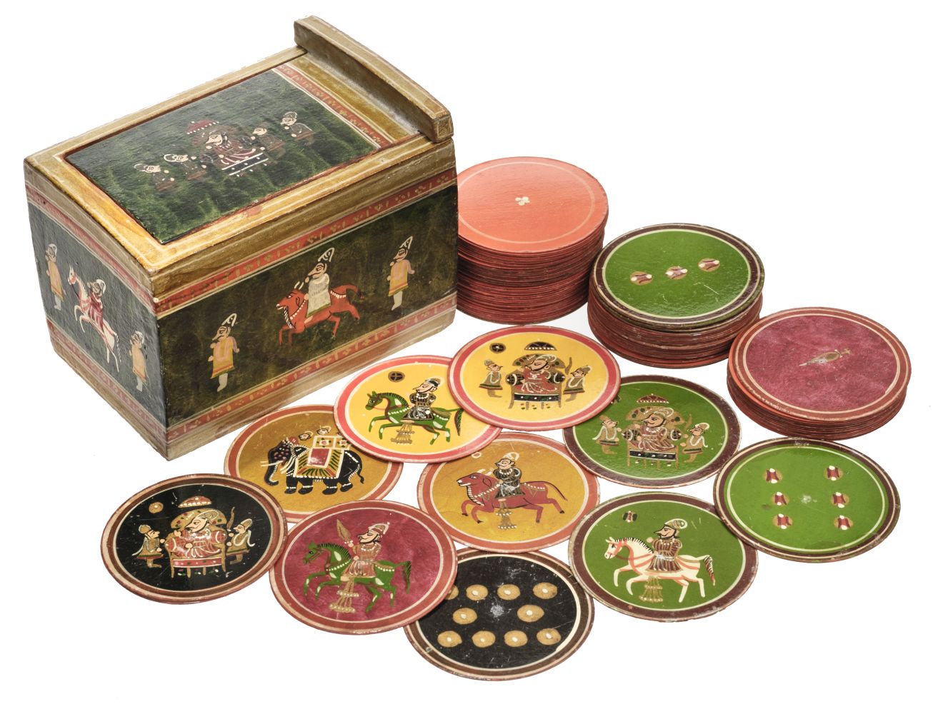 Lot 549 - Indian Playing Cards. Mogul Ganjifa, Nirmal,