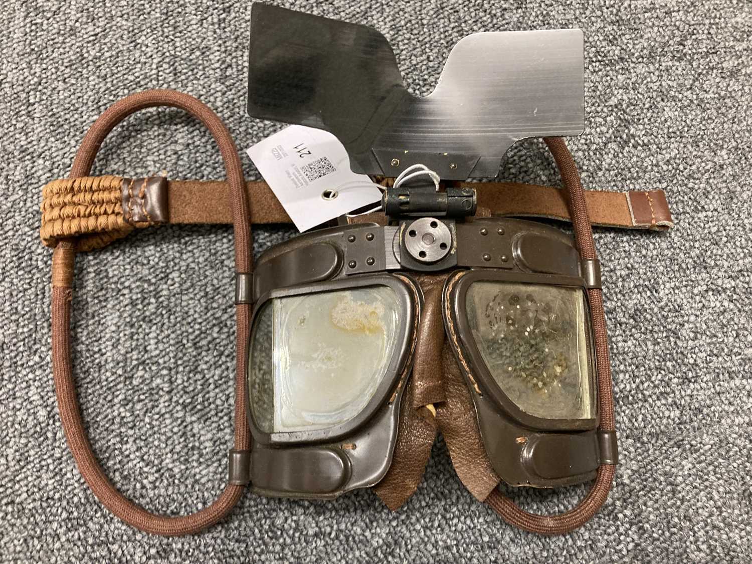 Lot 211 - Flying Goggles. A pair of WWII Battle of