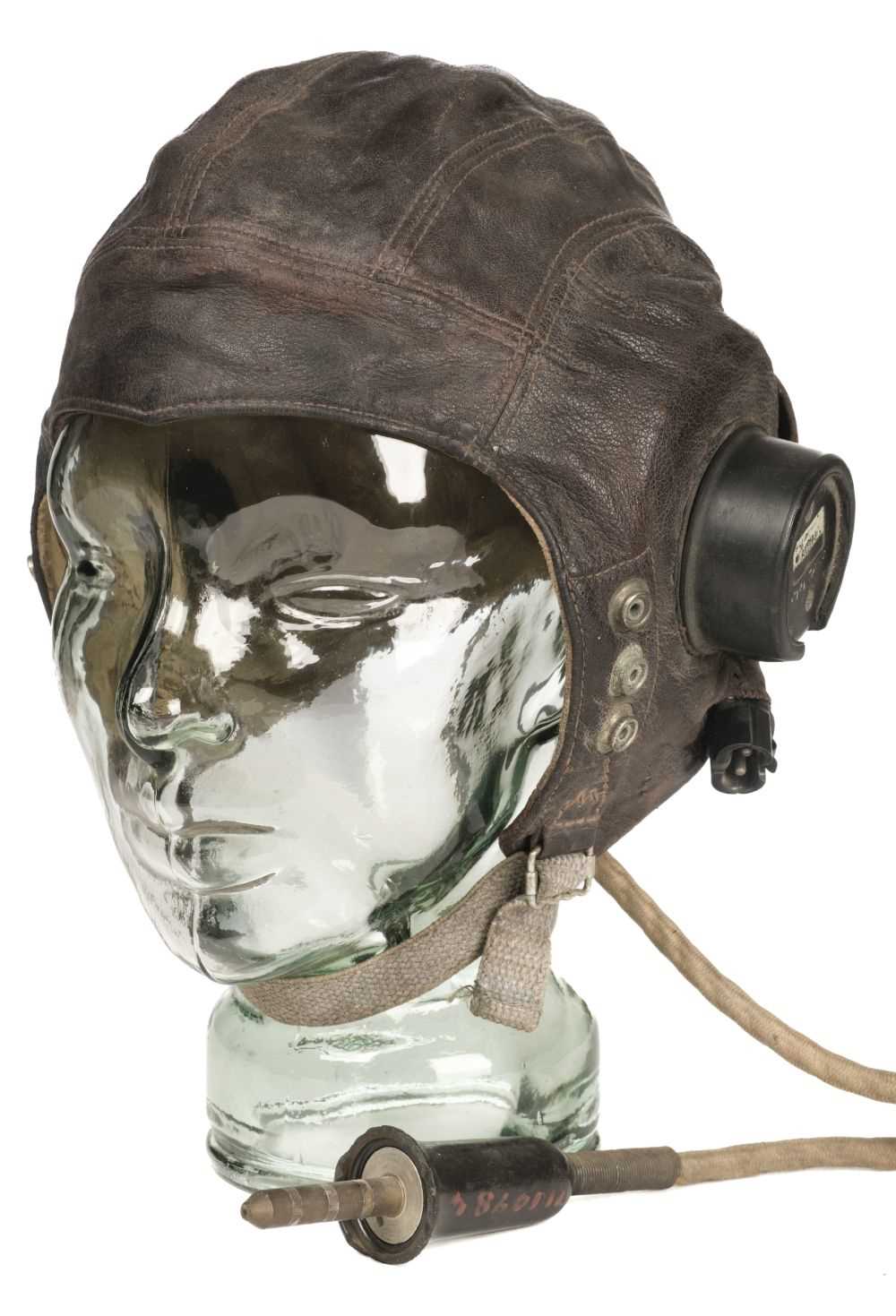 Lot 177 - Flying Helmet. A WWII RAF C type flying