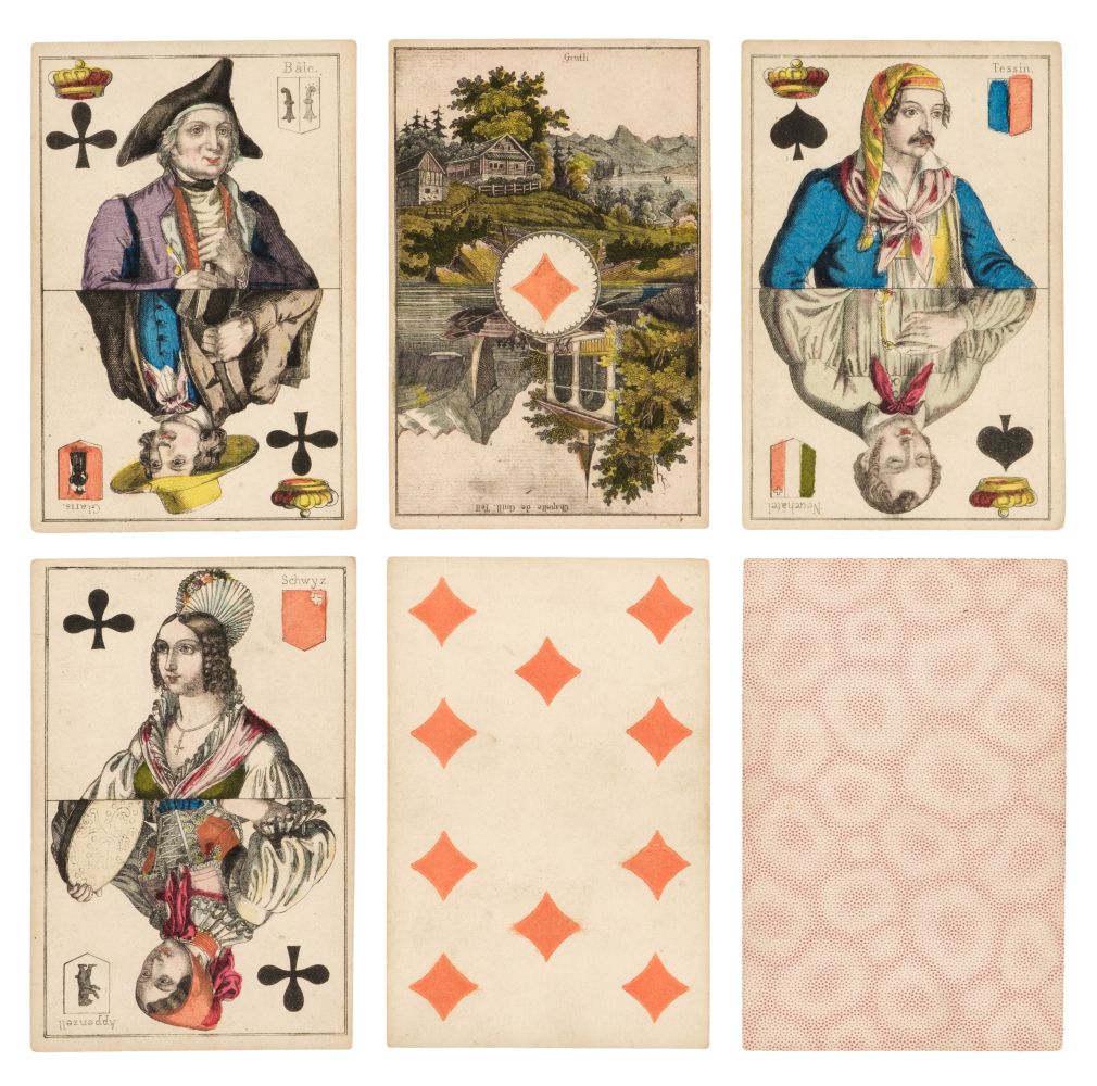 Lot 557 - Swiss Playing Cards. Swiss Cantons Pattern