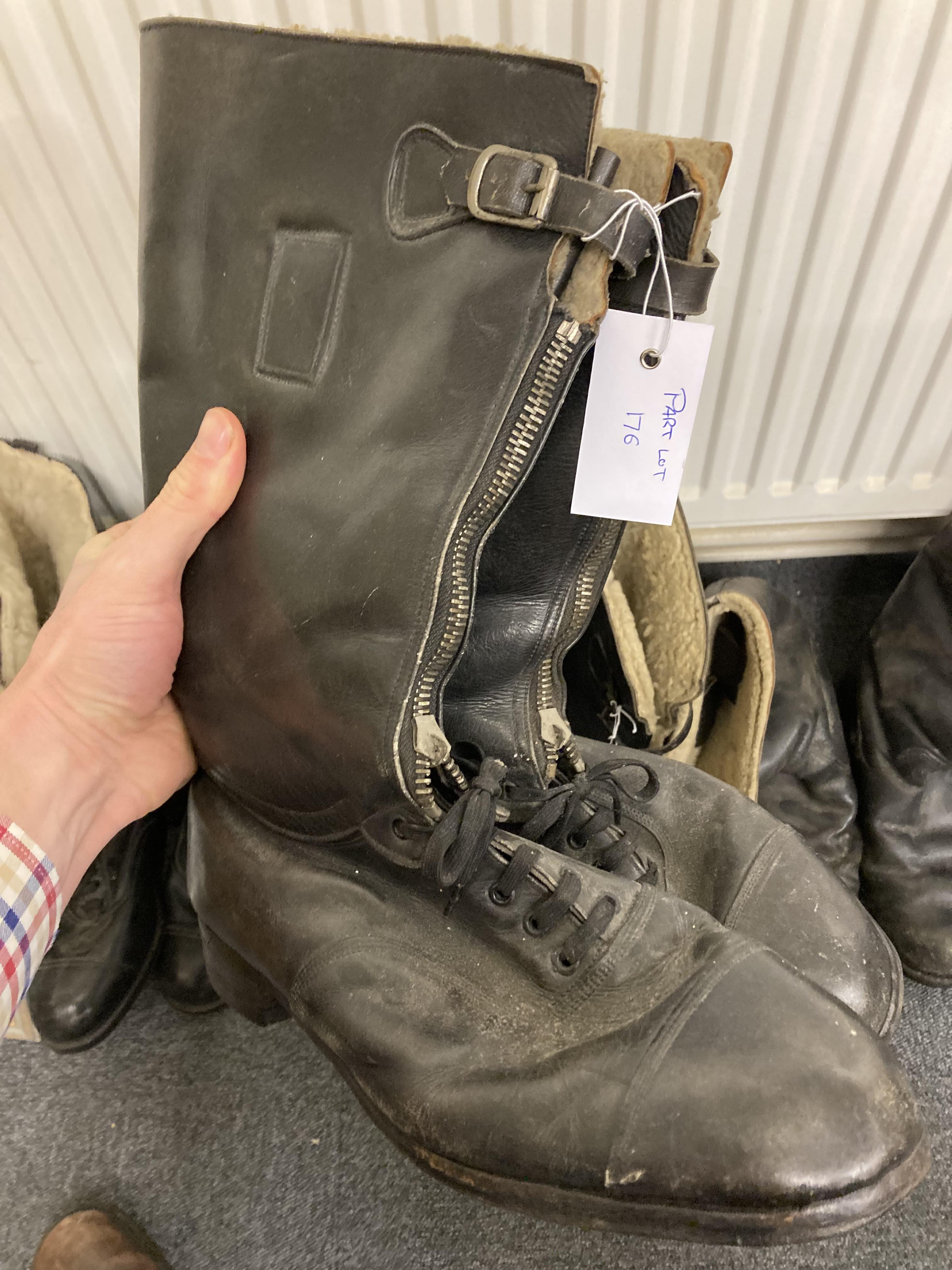 Lot 176 - Flying Boots. A pair of RAF 1943 pattern