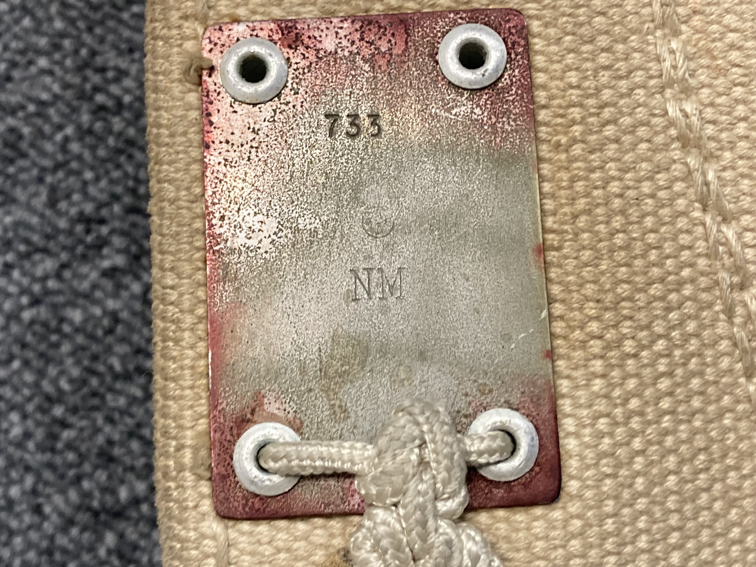 Lot 250 - Parachute. A WWII RAF observer type Irvin