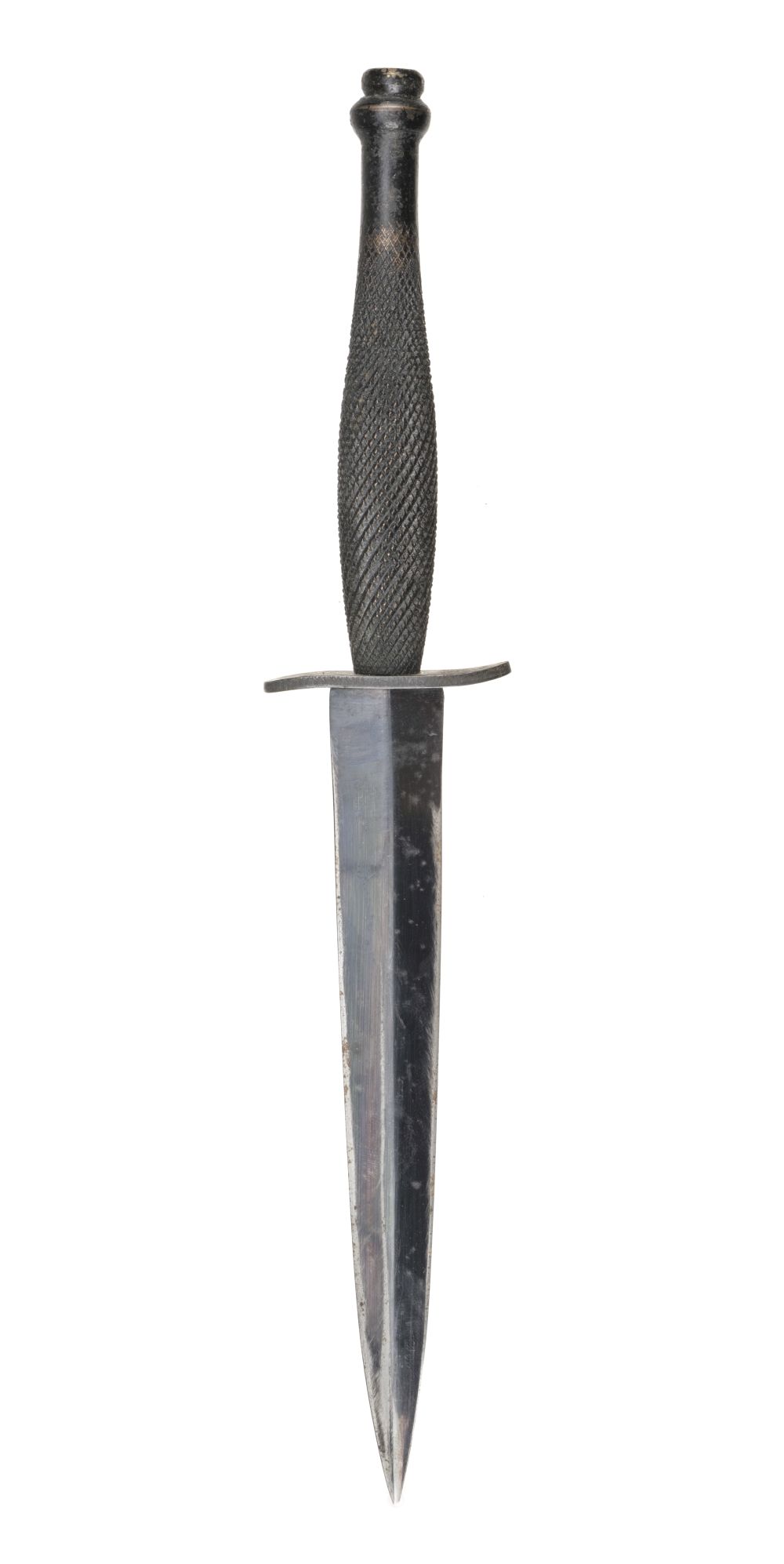 Lot 448 - Fighting Knife. A WWII OSS blackened steel