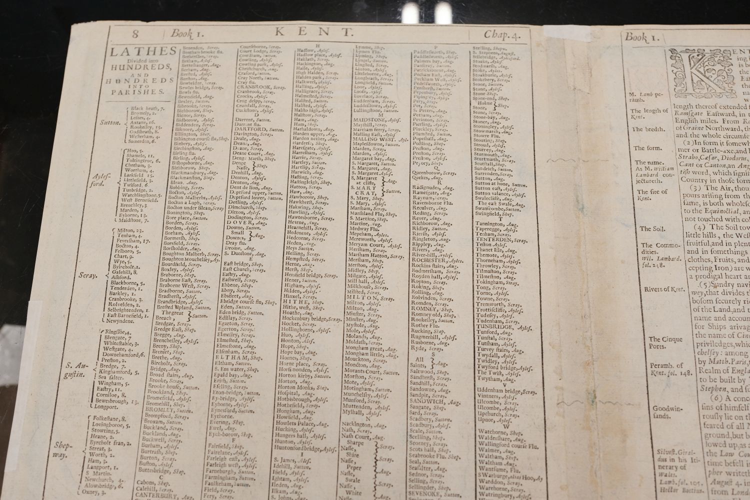 Lot 103 - Kent. Speed (John), Kent with her Cities and