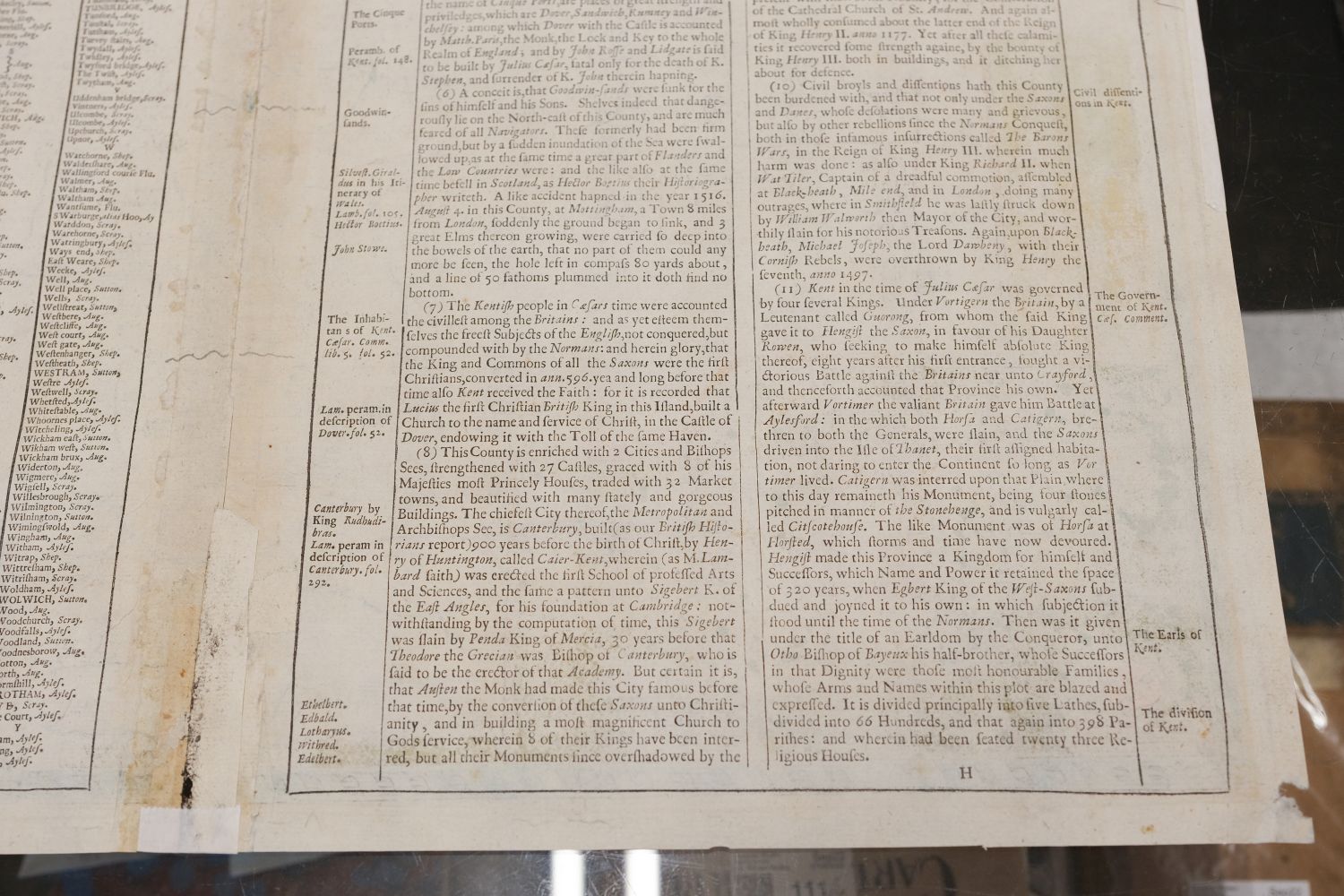 Lot 103 - Kent. Speed (John), Kent with her Cities and