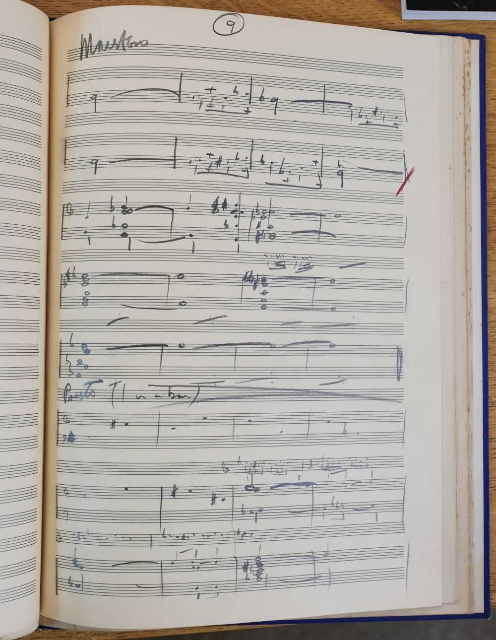 Lot 315 - Hoddinott (Alun, 1929-2008). Sketchbook