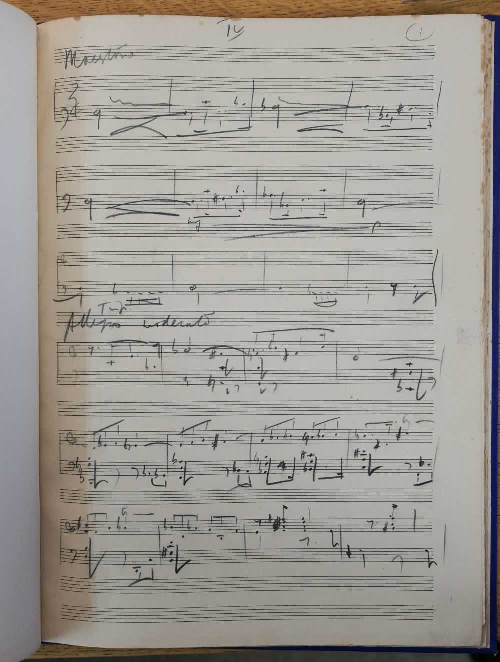 Lot 315 - Hoddinott (Alun, 1929-2008). Sketchbook