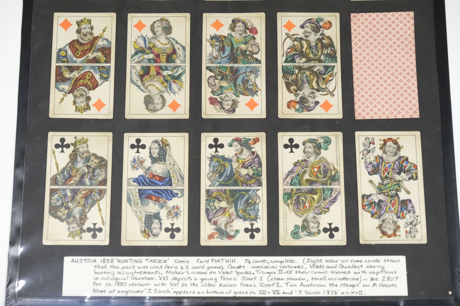 Lot 230 - Austrian Shooting Festival Piquet cards, F.