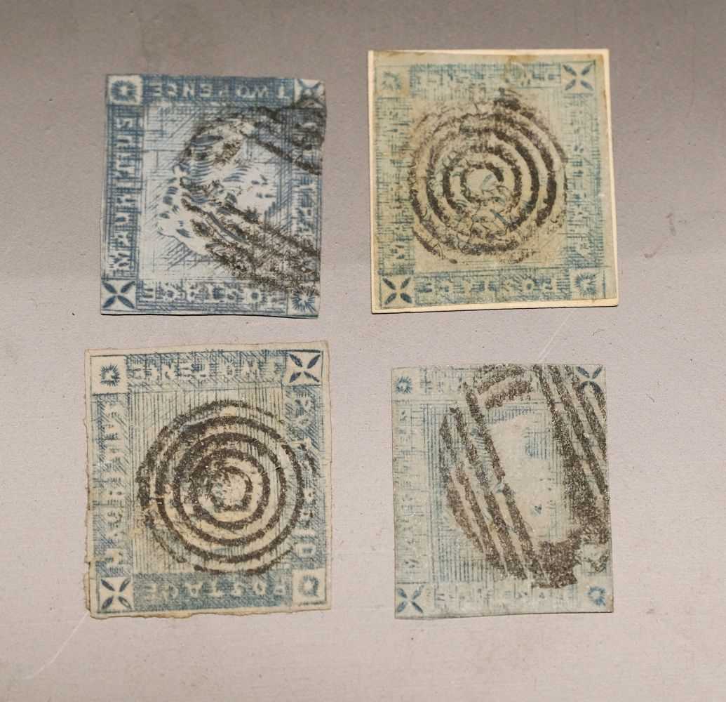 Lot 310 - Mauritius. 1859 Q. V. 2D Lapriot