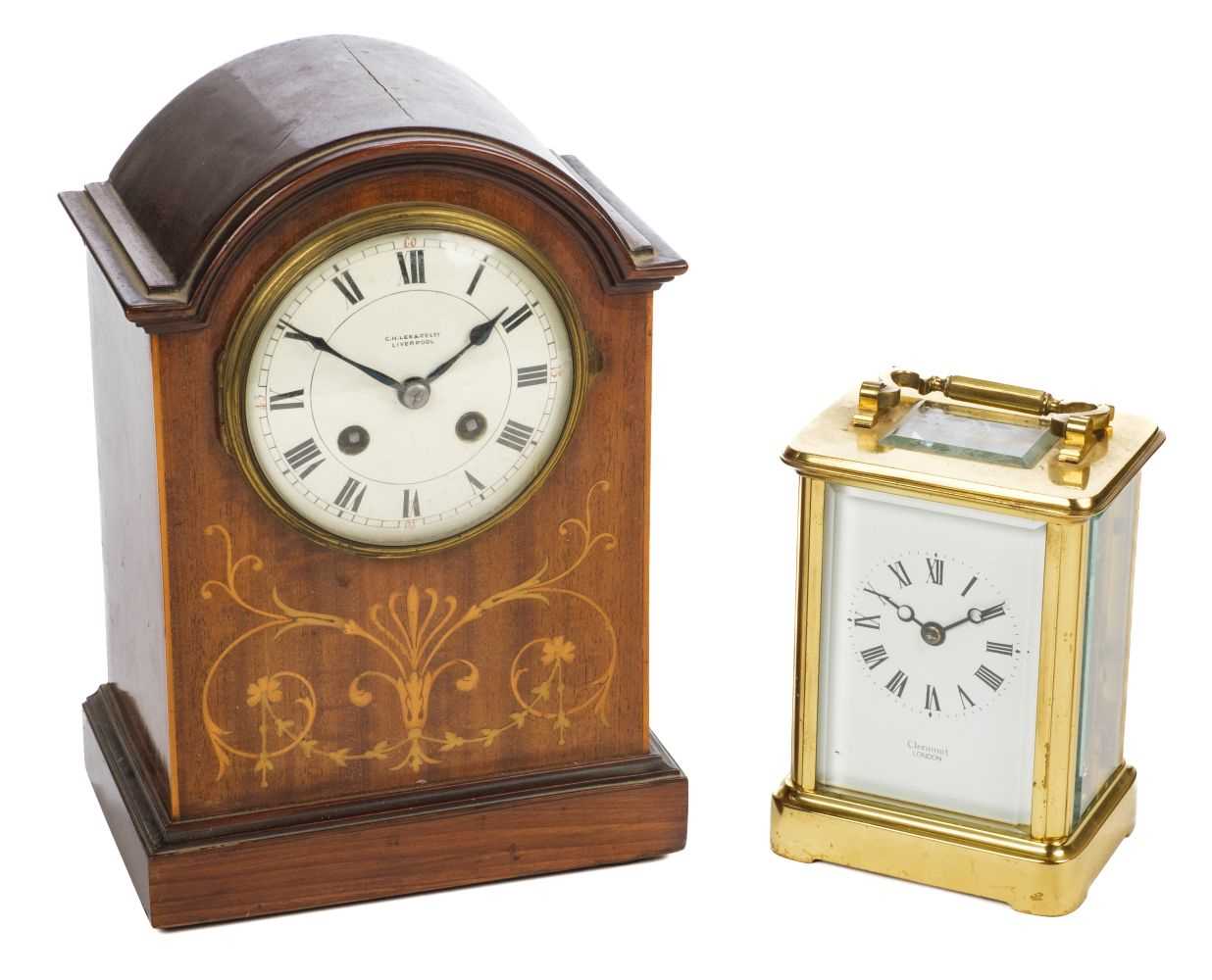 Lot 17 - Carriage Clock. A modern brass carriage clock
