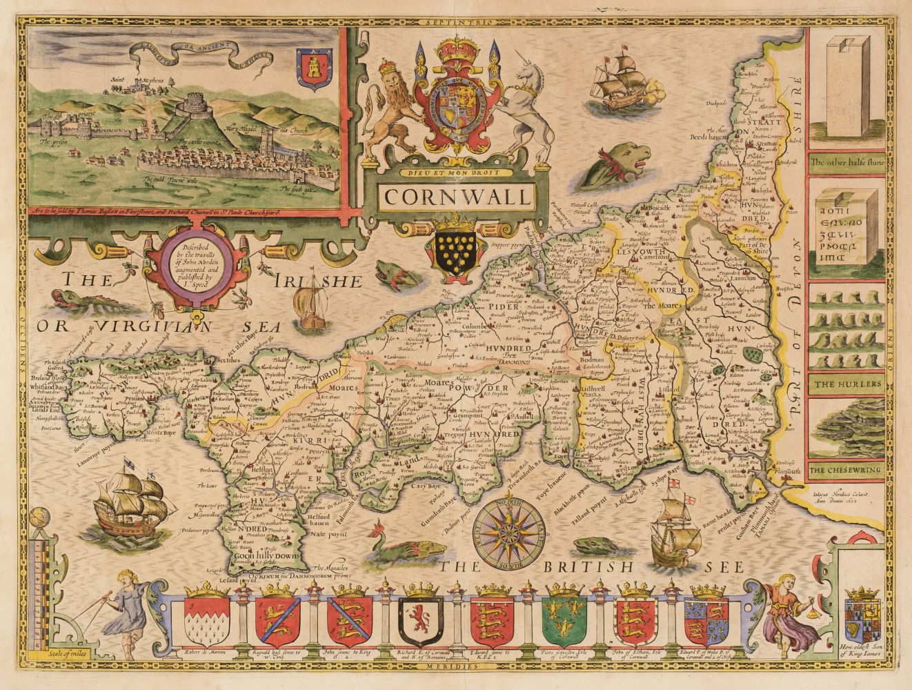 Lot 160 - Cornwall. Speed (John & Norden John),