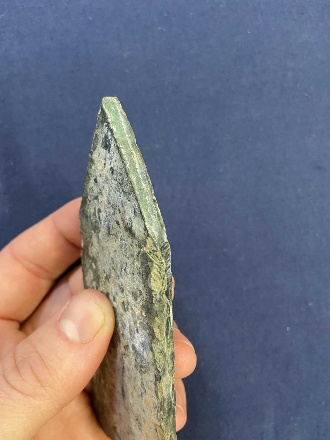 Lot 127 - Jade. Two Chinese jade ceremonial dagger