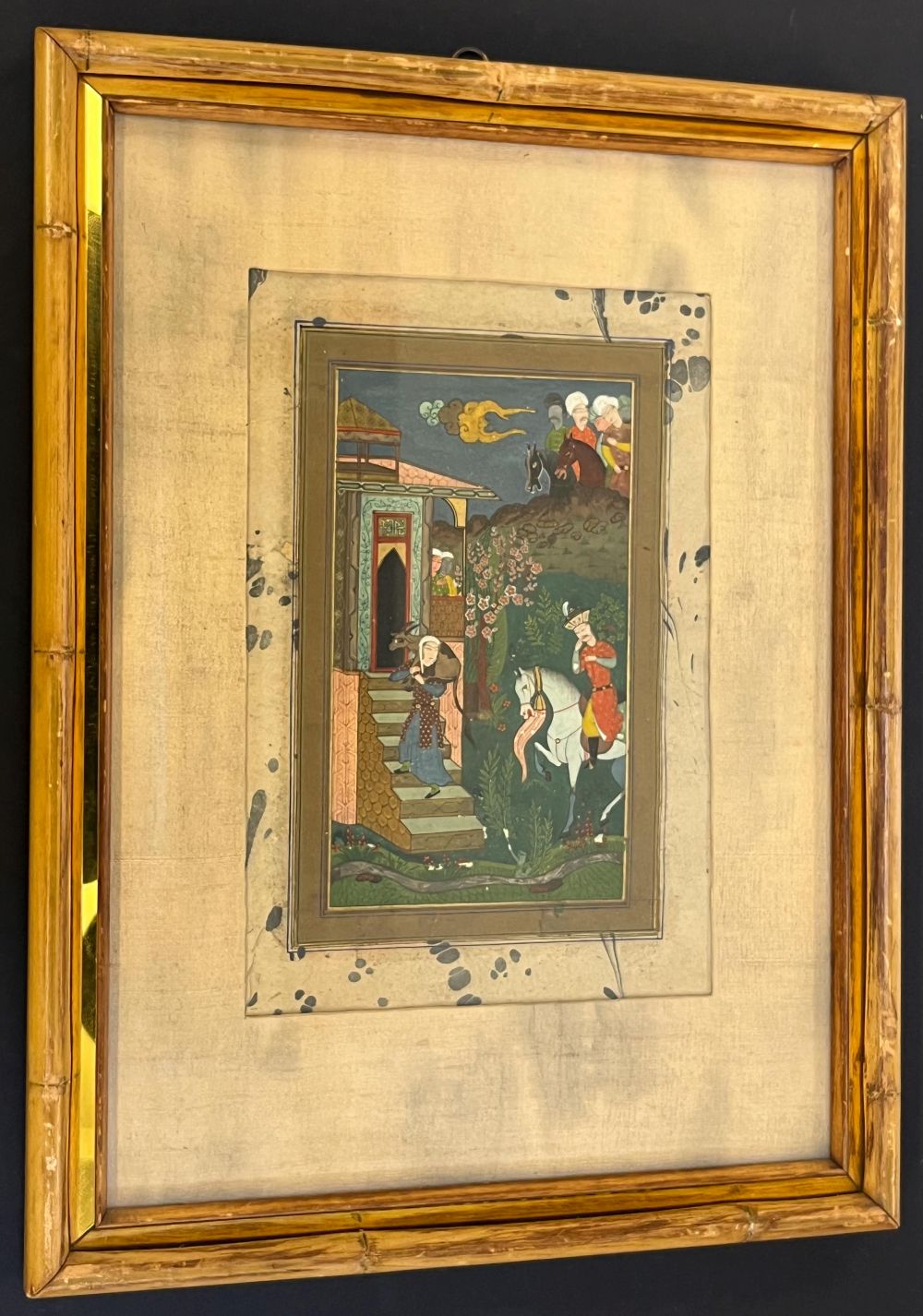 Lot 147 - Persian miniatures. 4 Persian miniatures,