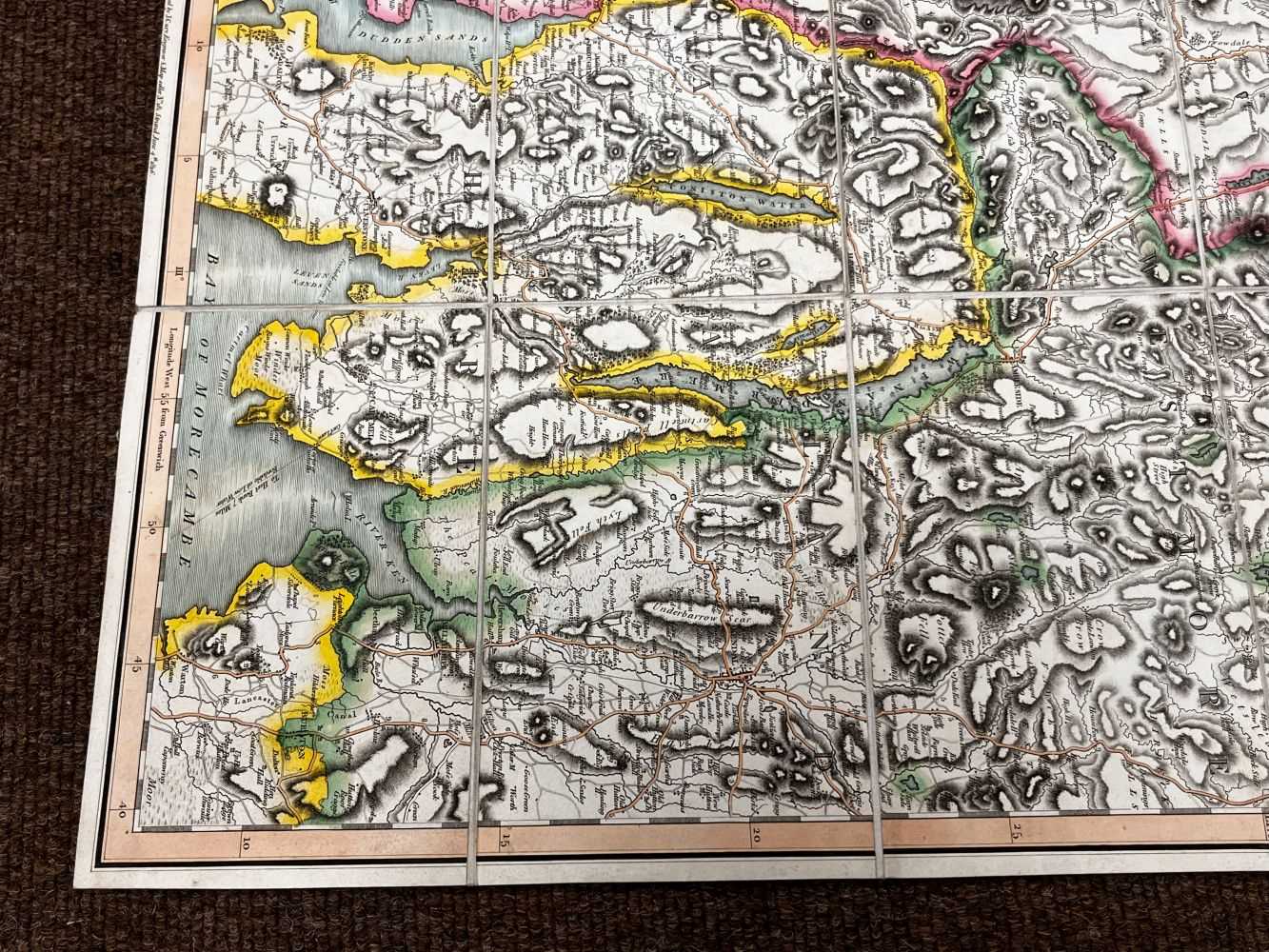 Lot 167 - Folding County Maps. A collection of 12 maps,