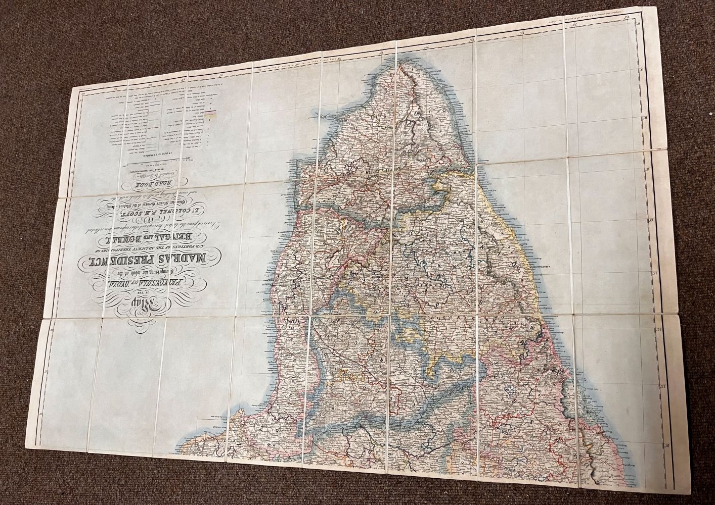 Lot 168 - Folding Maps. A collection of eight maps,