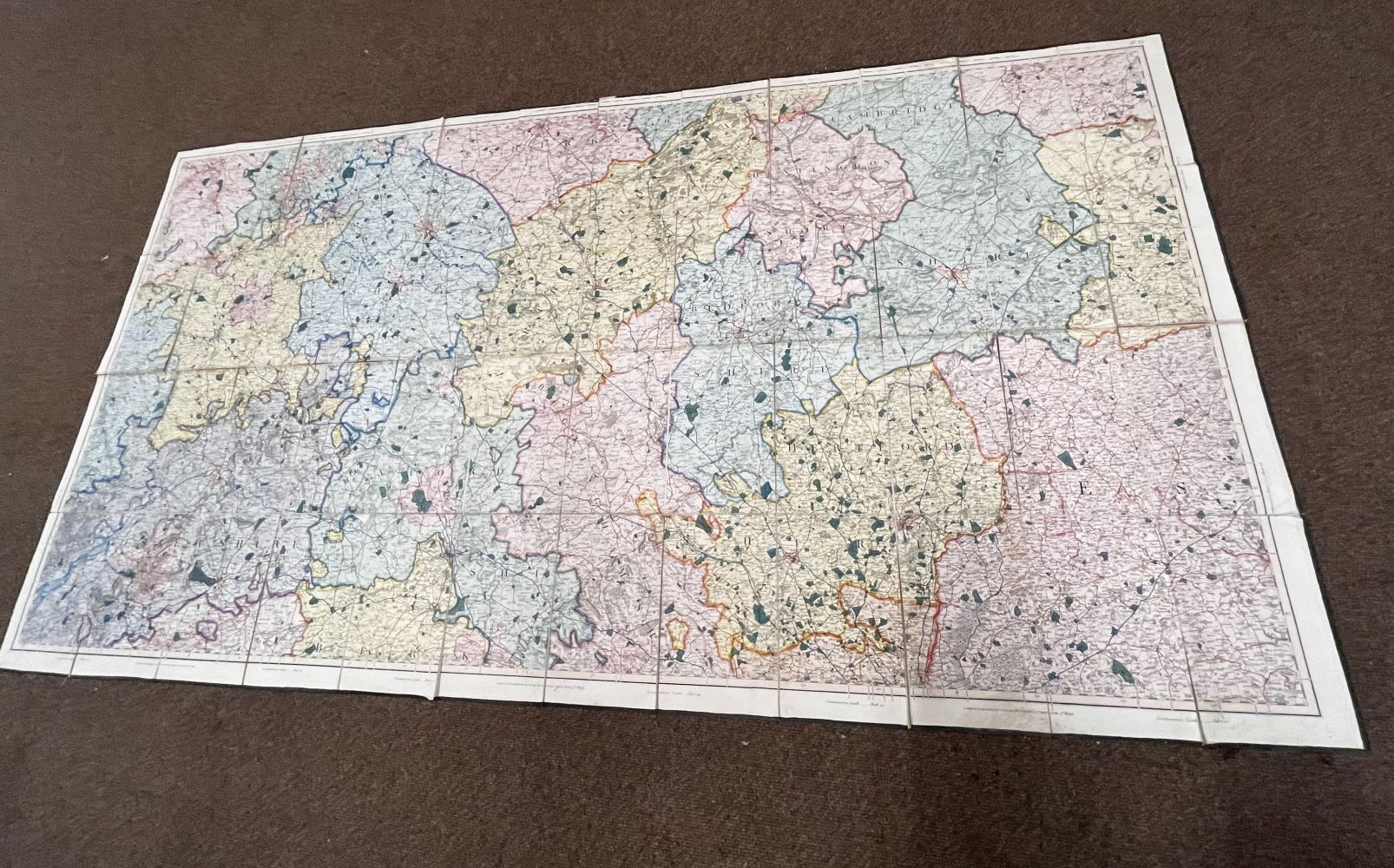 Lot 168 - Folding Maps. A collection of eight maps,