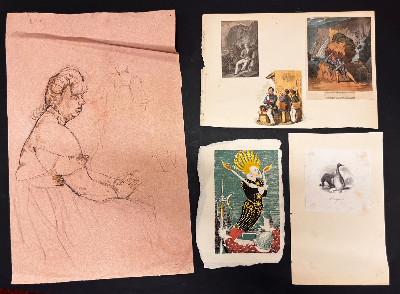 Lot 244 - Drawings, Prints & Engravings. A collection