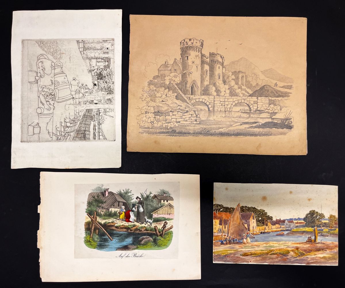 Lot 244 - Drawings, Prints & Engravings. A collection