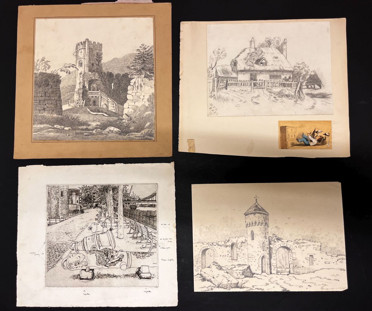 Lot 244 - Drawings, Prints & Engravings. A collection