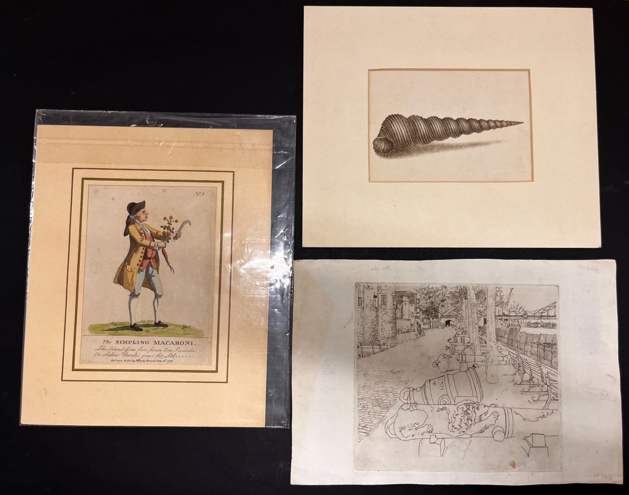 Lot 244 - Drawings, Prints & Engravings. A collection