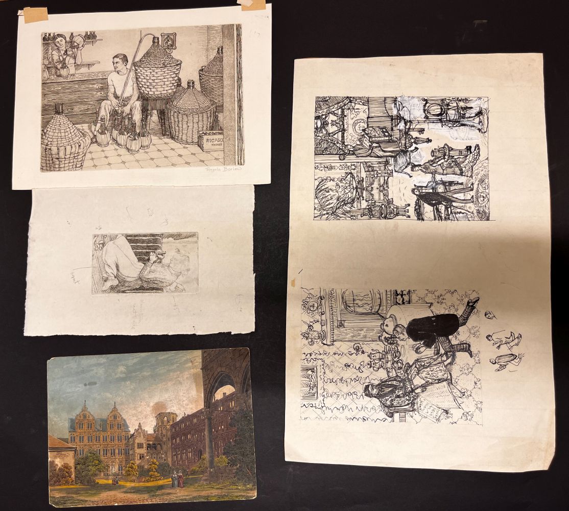 Lot 244 - Drawings, Prints & Engravings. A collection