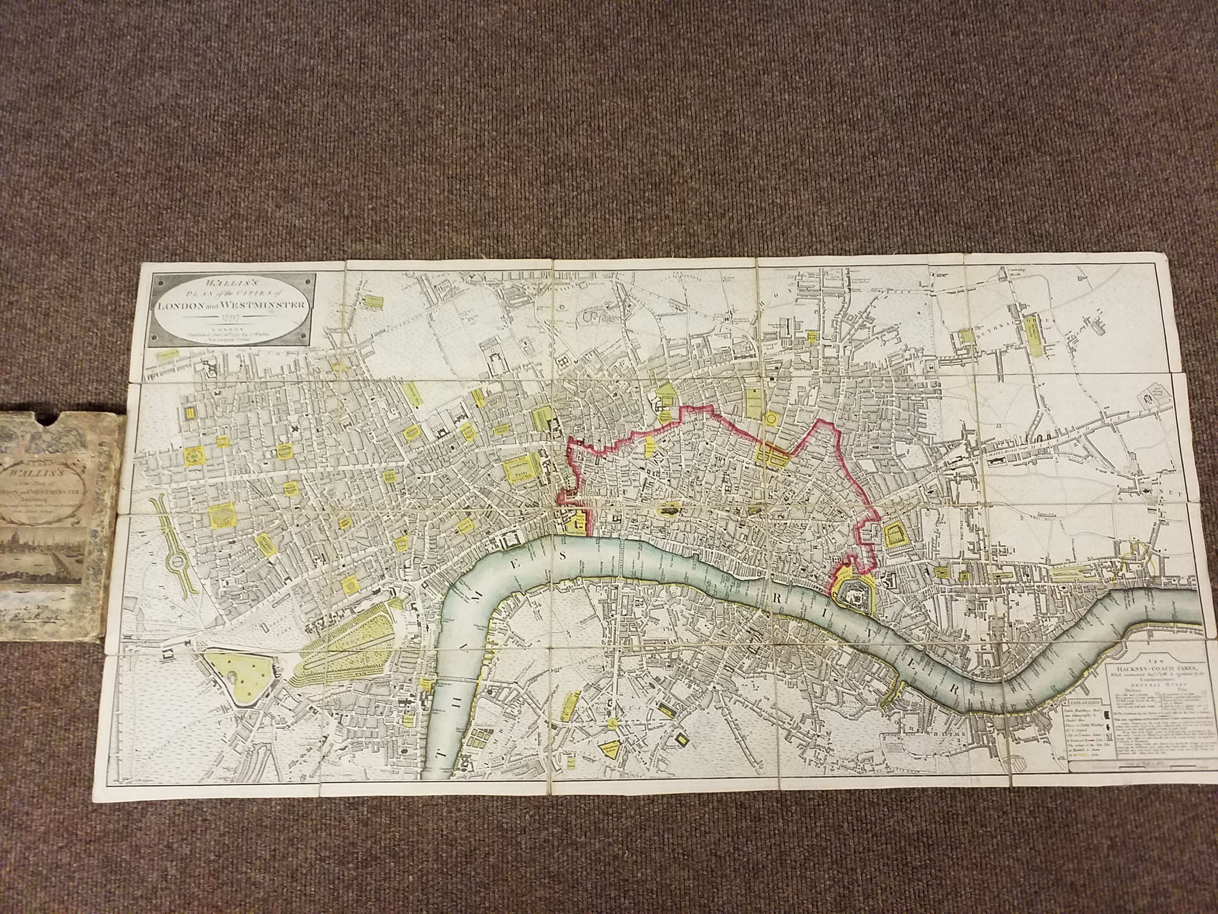 Lot 191 - London. John Wallis, Wallis's Plan of the