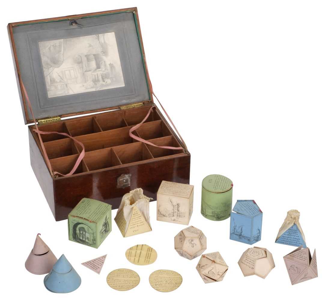 Lot 496 - Educational Game. A boxed set of hand-made