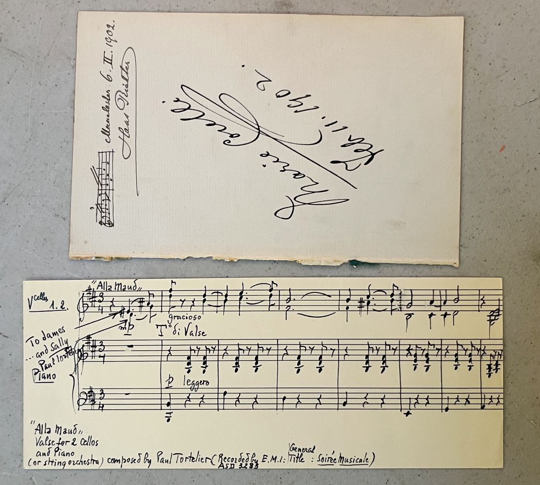 Lot 355 - Musicians' Autographs. A group of 9