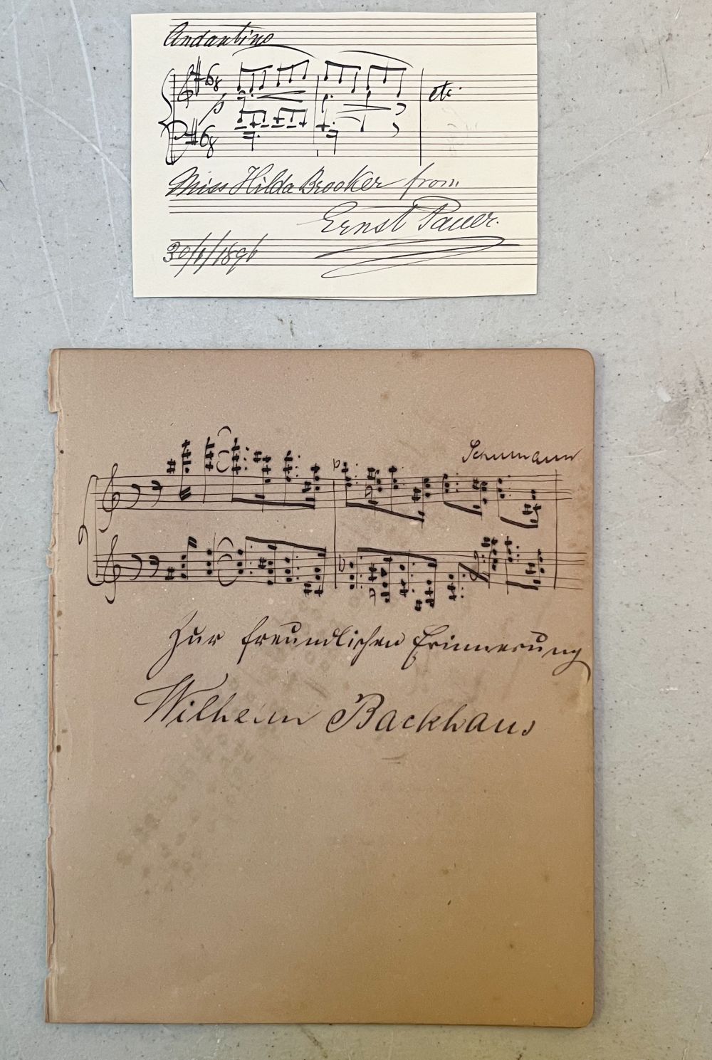 Lot 355 - Musicians' Autographs. A group of 9