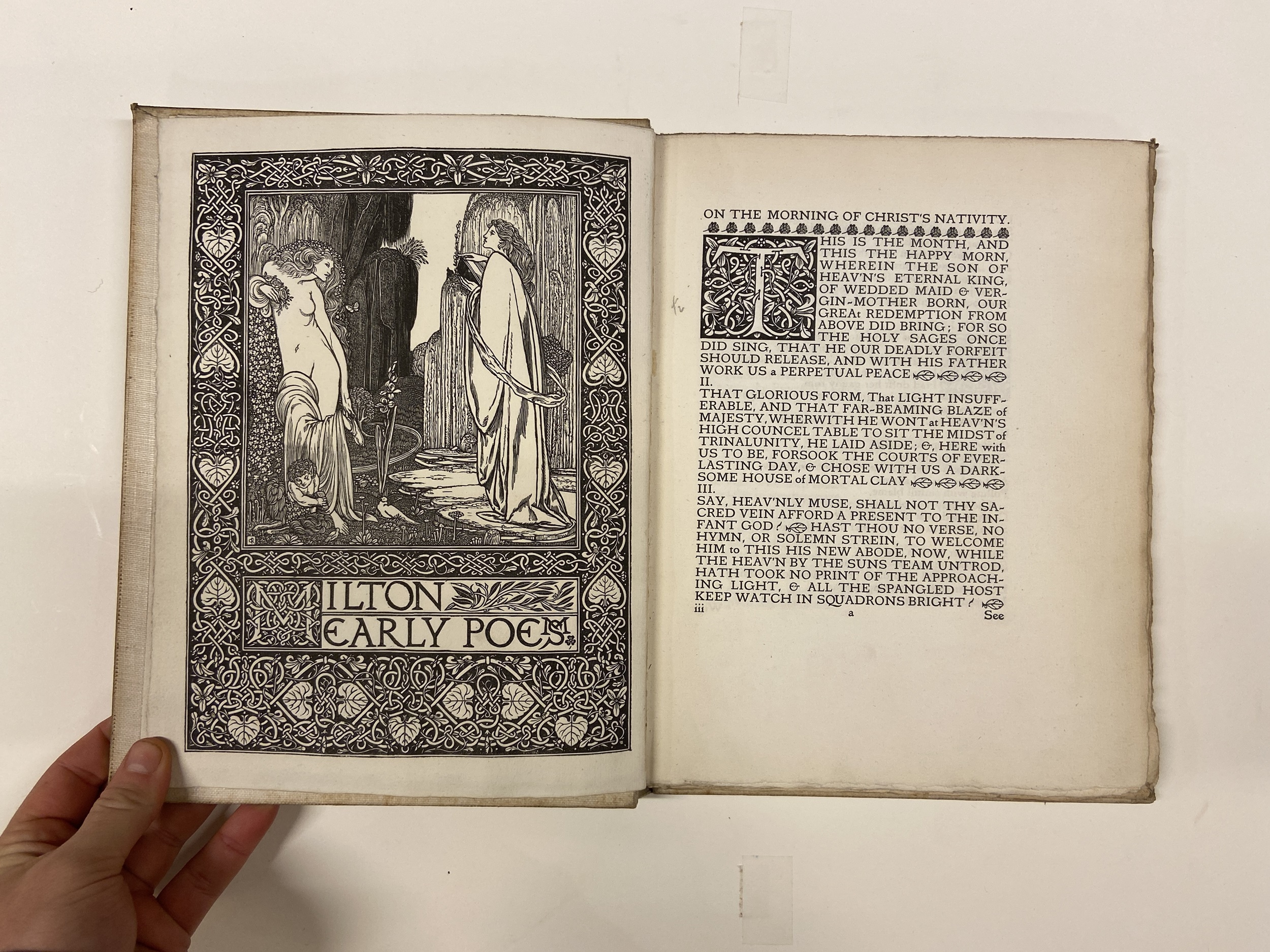 Lot 837 - Vale Press. Milton (John). Early Poems,