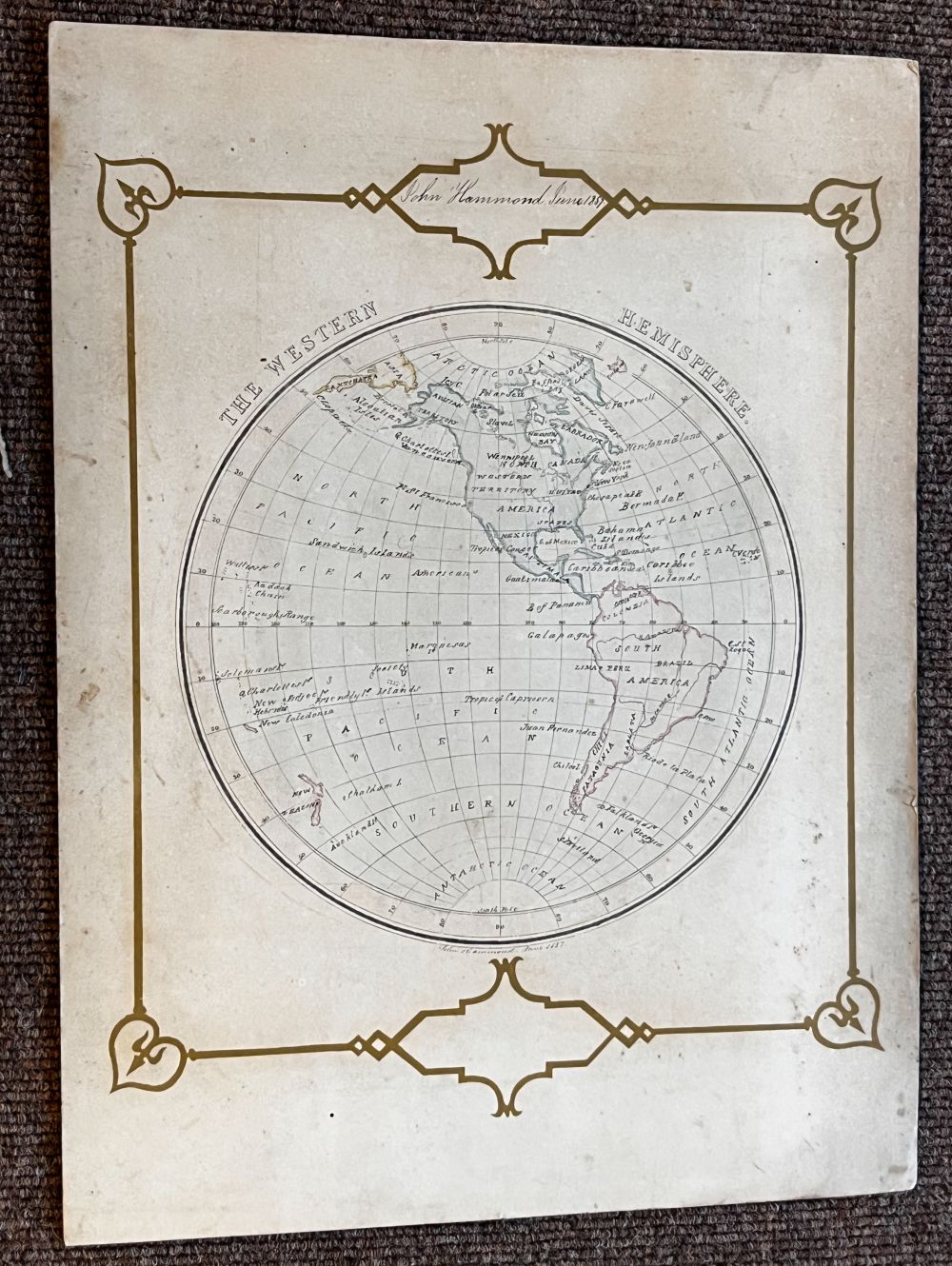 Lot 198 - Manuscript Maps. Thompson (Henry), Palestine,