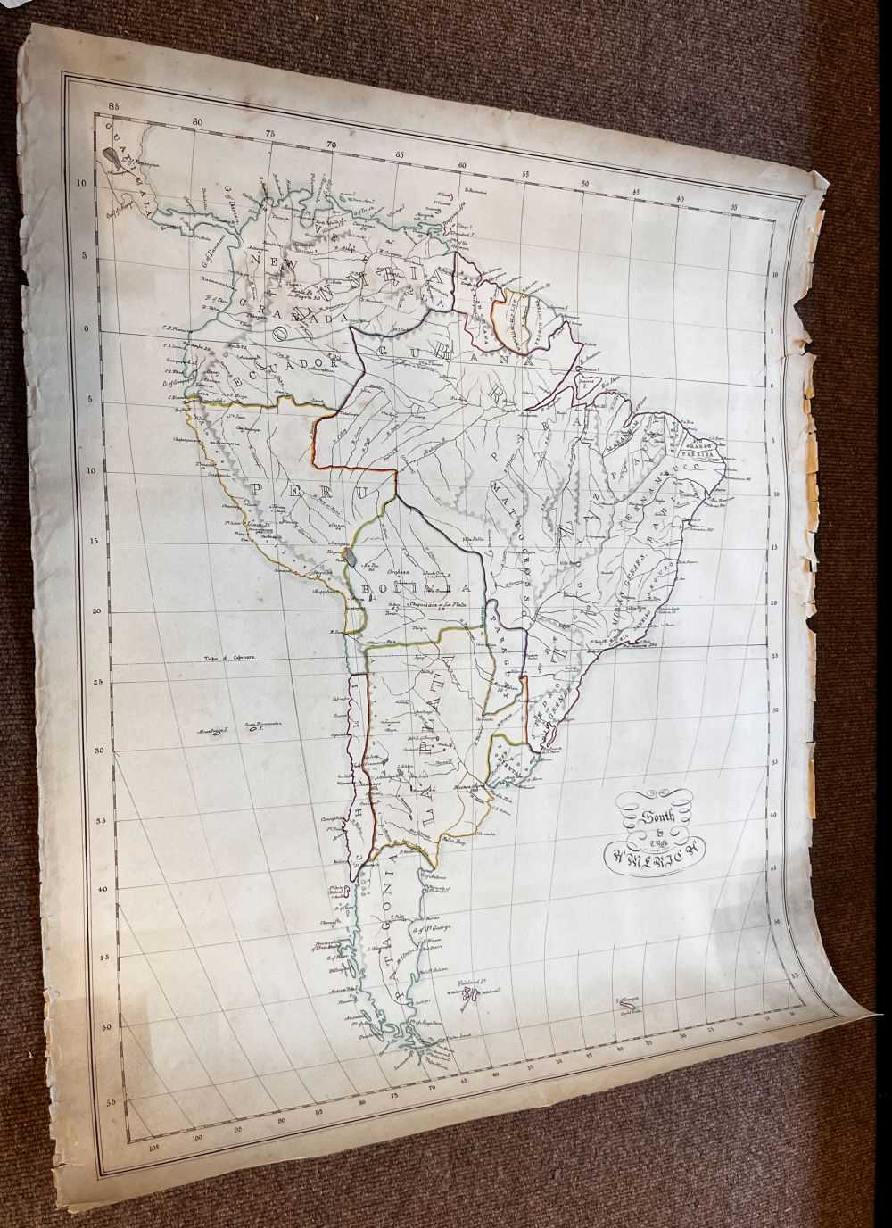 Lot 198 - Manuscript Maps. Thompson (Henry), Palestine,