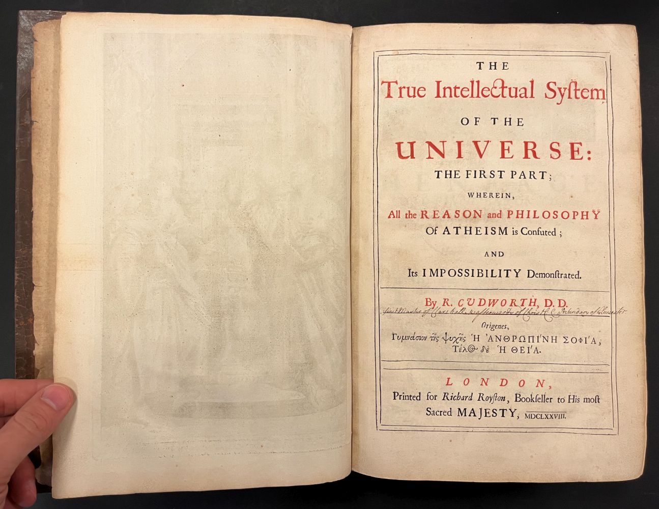 Lot 315 - The True Intellectual System of the Universe,